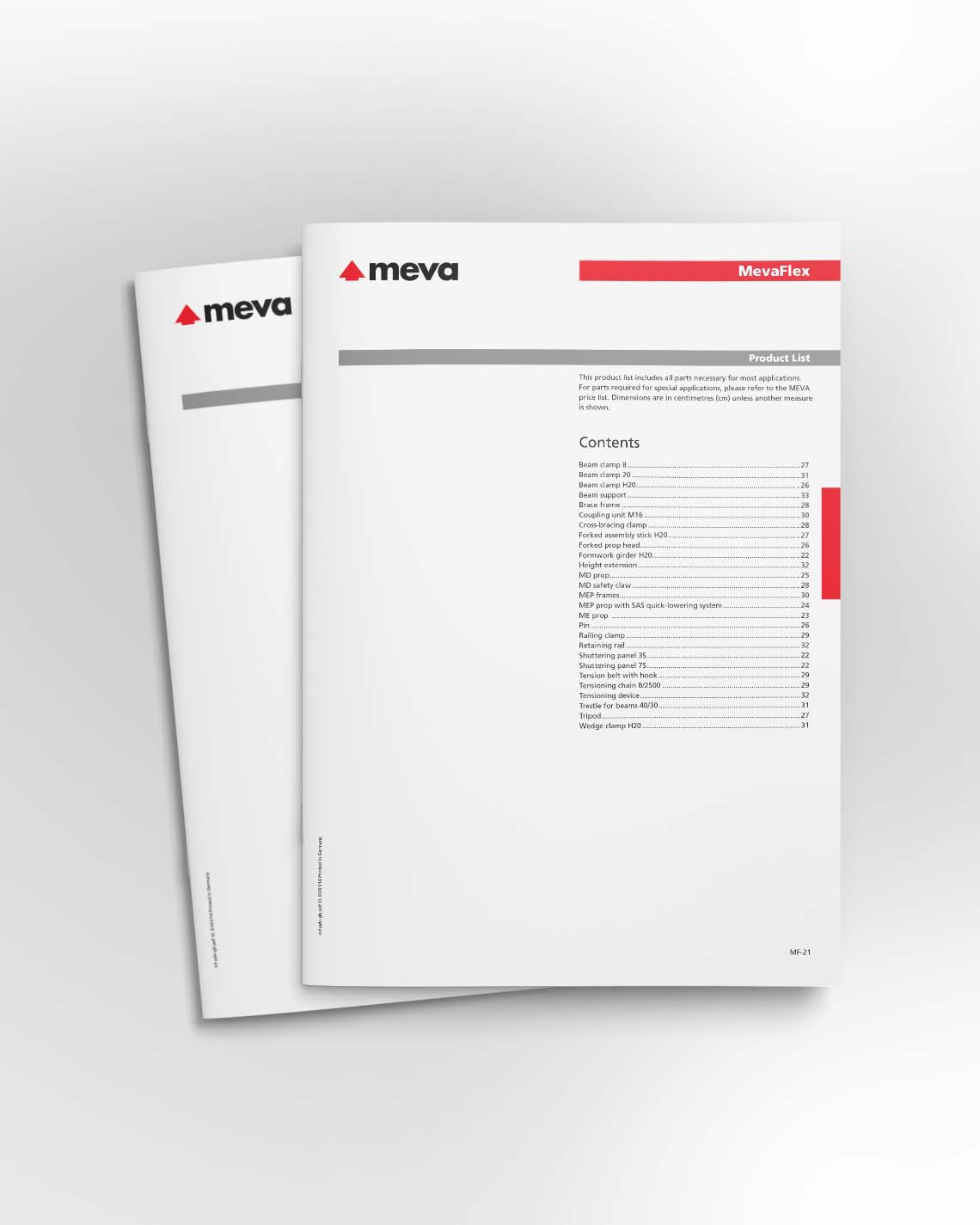 MevaFlex Product List - MEVA India (EN)